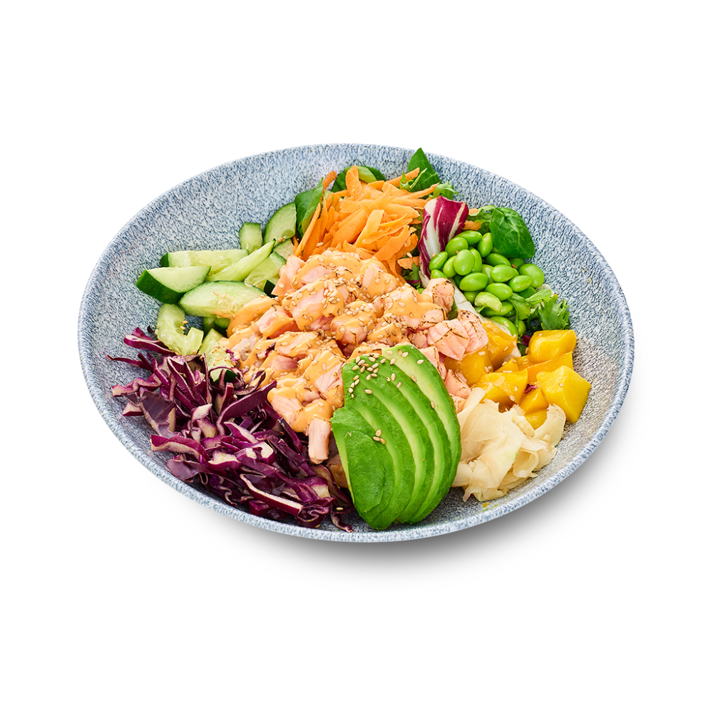 Flamed Salmon Bowl – Poké Bowl Lax – - Sushi Yama